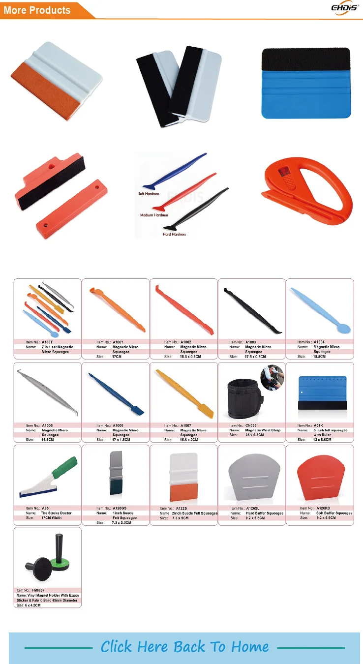 White Soft Card Squeegee - Perfect for Car Sticker Install