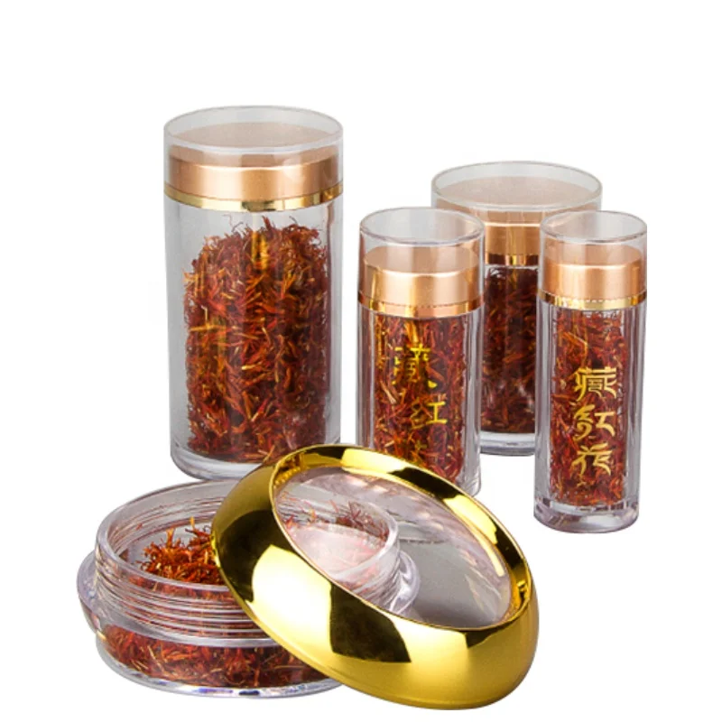 Premium Saffron Packing Bottle Luxury Saffron Packing Spice Plastic Box ...