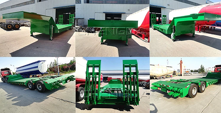 2 Lines 4 Axles 100 Ton Lowboy Trailer For Sale - Buy Lowboy Trailer ...