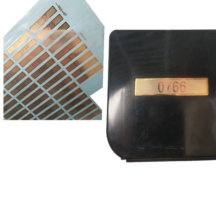 Custom 3m Reflective Plate Metal Waterproof Sequential Number Sticker ...