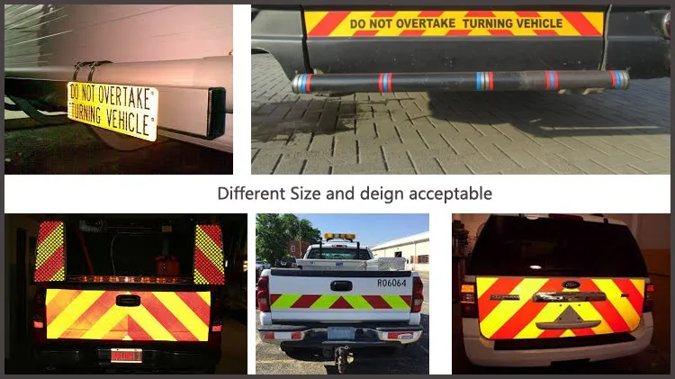 Rear Reflective Vehicle Marker Boards - Buy Reflective Sign Board ...