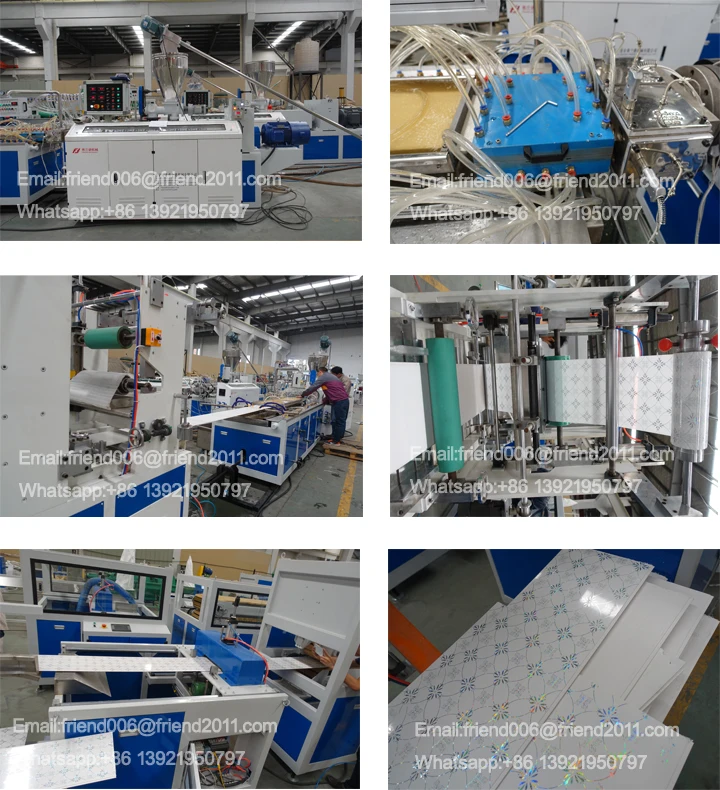 Plastic PVC Ceiling Wall Panel Making Machine - Automatic
