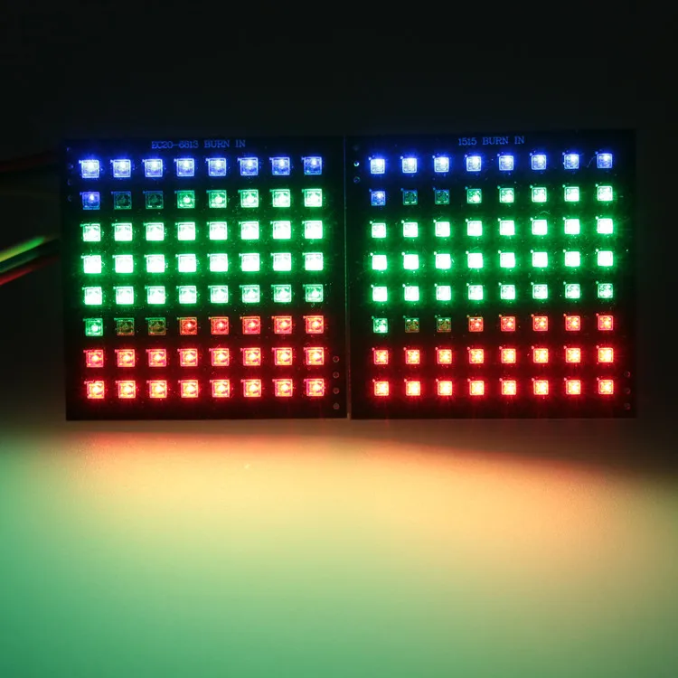 Addressable 1515 Rgb Led Matrix 64leds For Diy Electronic Production ...