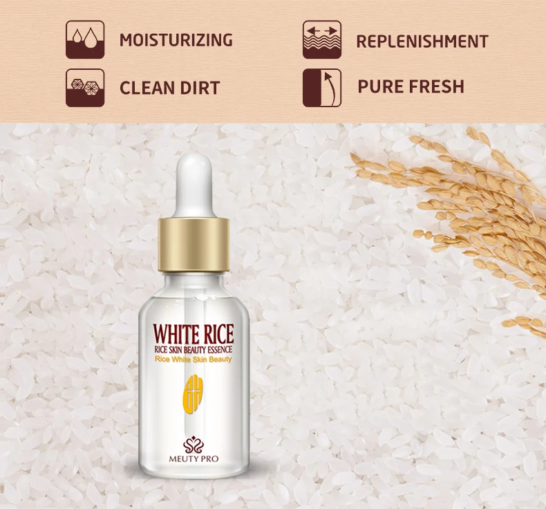 Oem Private Label White Rice Serum Natural & Organic Reduces Wrinkles ...