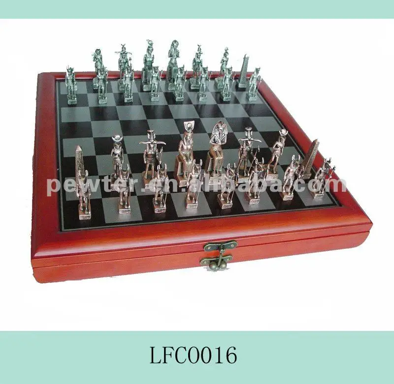 Popular Chess Set With Golf Chess Piece - Buy Metal Chess Set,Pewter ...