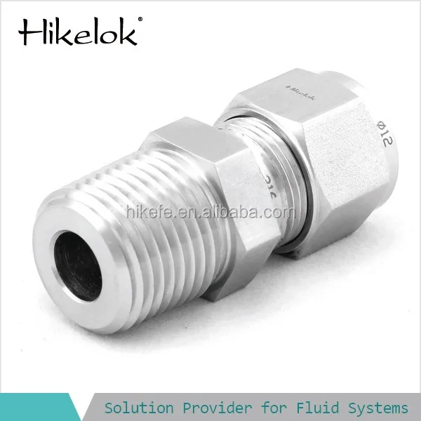 Swagelok Bored-through Male Connector 3/8" Tube Od X 3/8" Male Npt ...