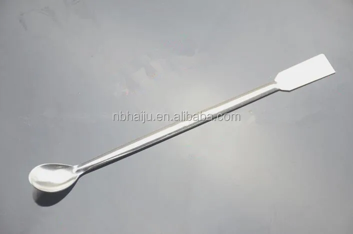 Stainless Steel Micro Spoon With Spatula For Lab Consumable,Spoon/flat ...