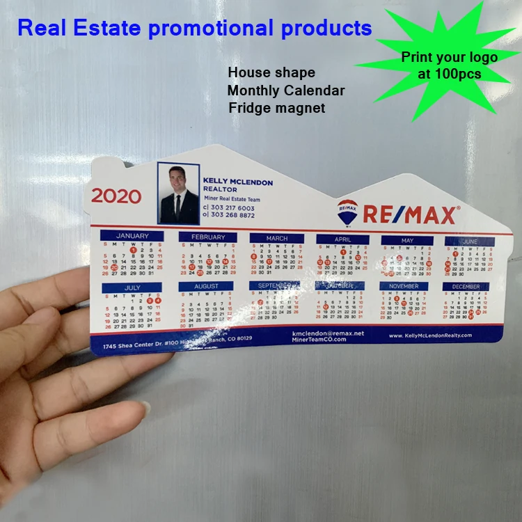 Real Estate Promotional Products - Fridge Magnet Calendar