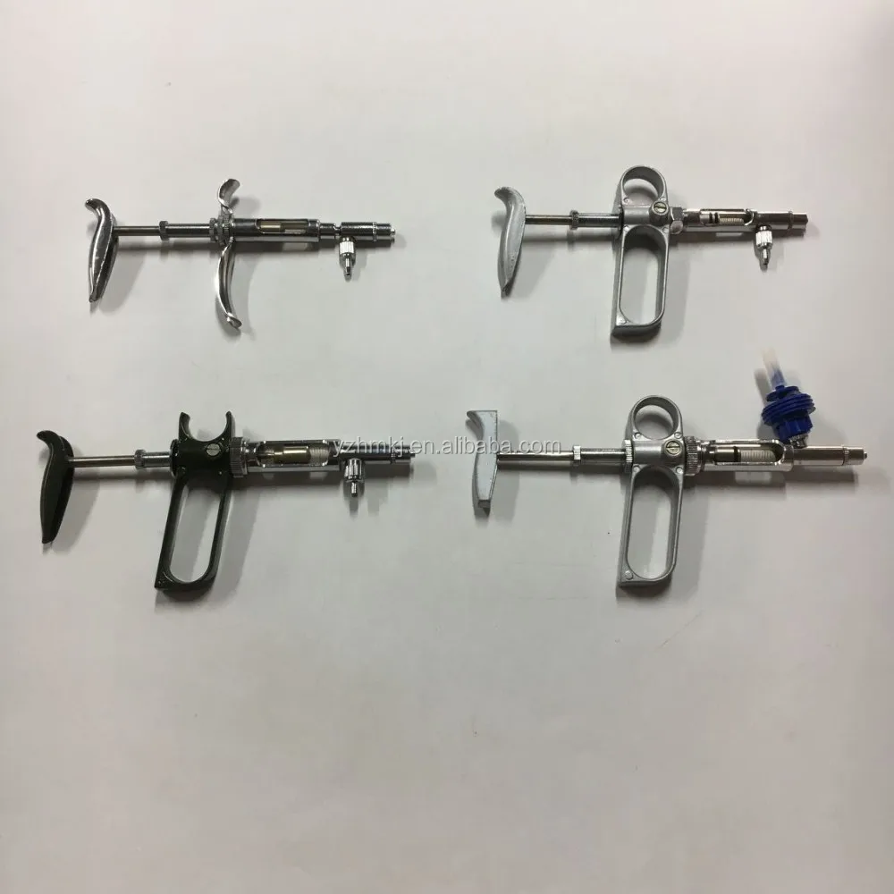 Pig Continuous Veterinary Syringe Metal 5ml Poultry Vaccine Syringe