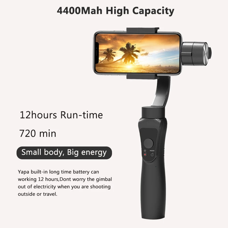 3-axis Motorized Handheld Gimbal Active Stabilizer For Smartphones ...