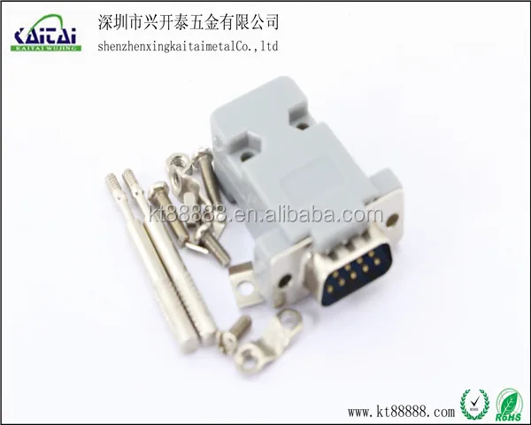 D-sub Db9 Backshell Recto Entrada Superior Posiciones/db9 Plástico ...