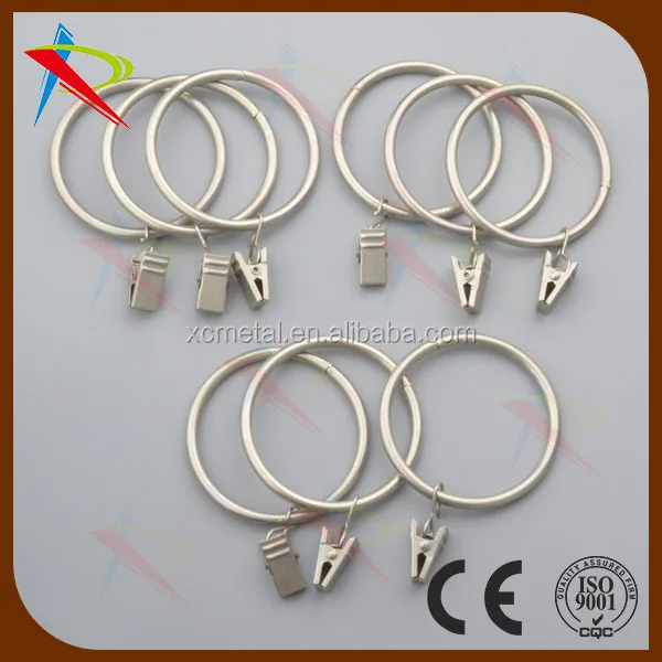 2 Inch (50mm) Curtain Hanging Metal Ring Clips In Gold - Buy 2 Inch ...