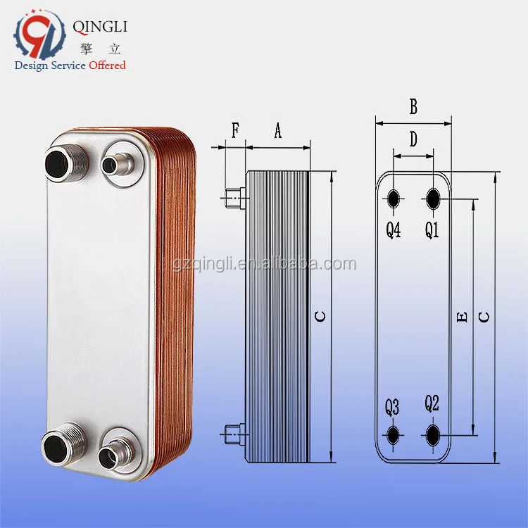 Stainless Steel Plate Type Cooler Heat Exchanger Unit