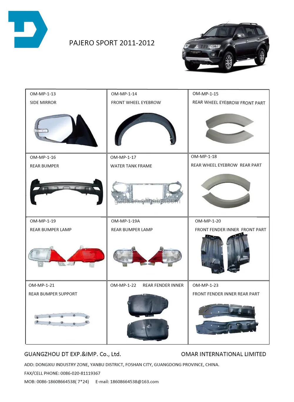 2008-2014 Pajero Sport Front Bumper Support - Buy Mitsubishi Pajero ...