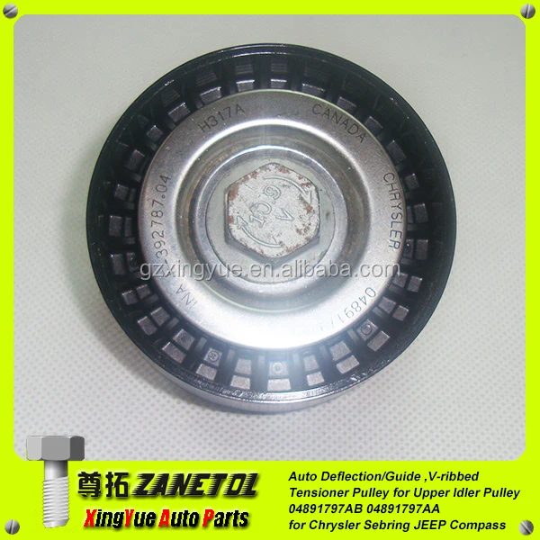 4891797ab 4891797aa Drive Belt Idler Pulley For Chrysler Sebring Dodge ...