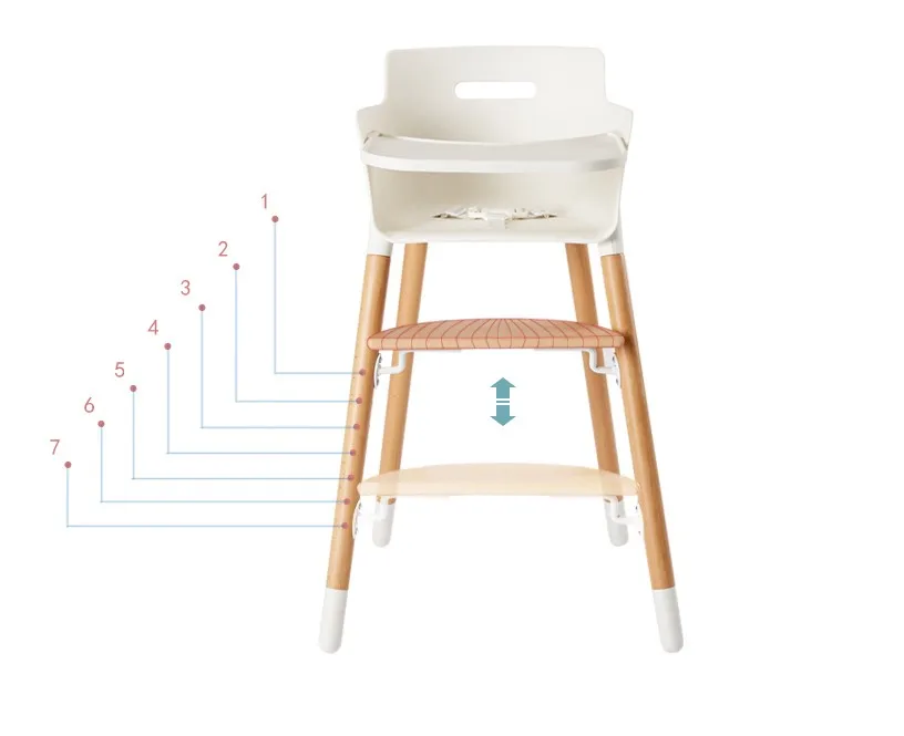 Multi-function Feeding Baby Highchair 2 In 1 Folding Adult Baby High ...