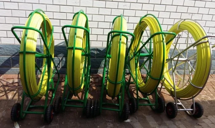 14mm 200m Conduit Traceable Duct Rodding Reel Snake Rod Fiberglass ...