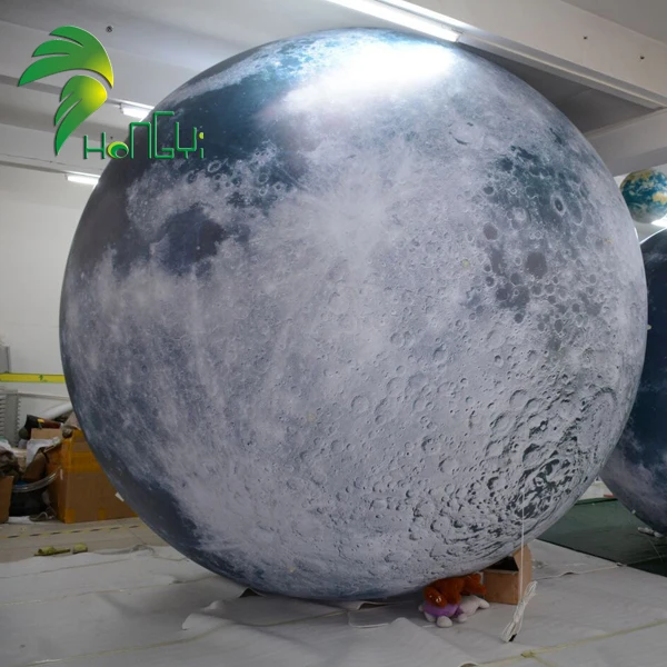 Giant Inflatable LED Lighting Moon for Decorative Use