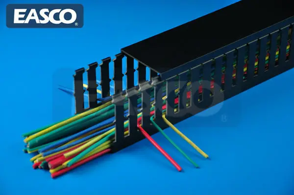 Pvc Wireway Narrow Slot Black Colour By Easco - Buy Pvc Wireway Narrow ...
