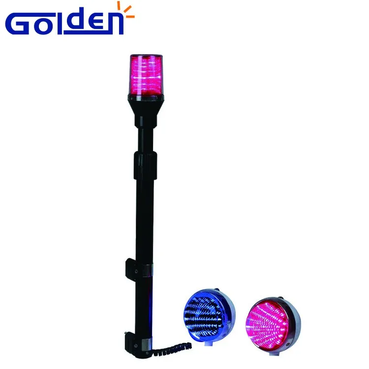 Red Blue Telescopic Waterproof Strobe Motorcycle Police Led Tail Pole ...