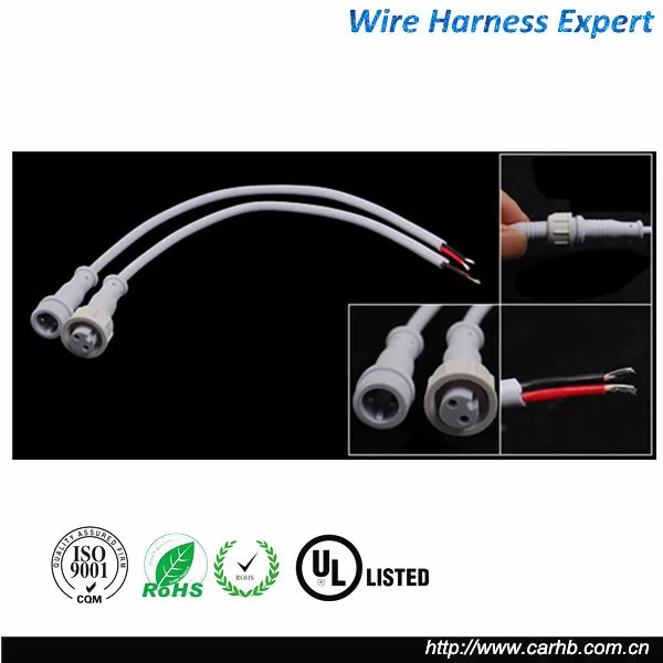 High Quality Plug 2 Pin Led Waterproof Connector - Buy Plug 2 Pin Led ...