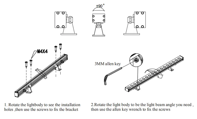 DMX512 Controlled 24V RGBW LED Outdoor Landscape Wall Washer | IP67 ...