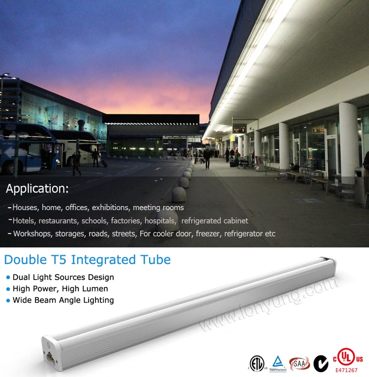 30w 1200mm Led Light Tube,T5 Led Fluorescent Lamp,T5 Double Led Tube ...