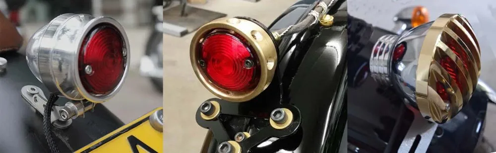 Motorcycle 12v Brake Tail Stop Light Custom Vintage Led Tail Light For ...