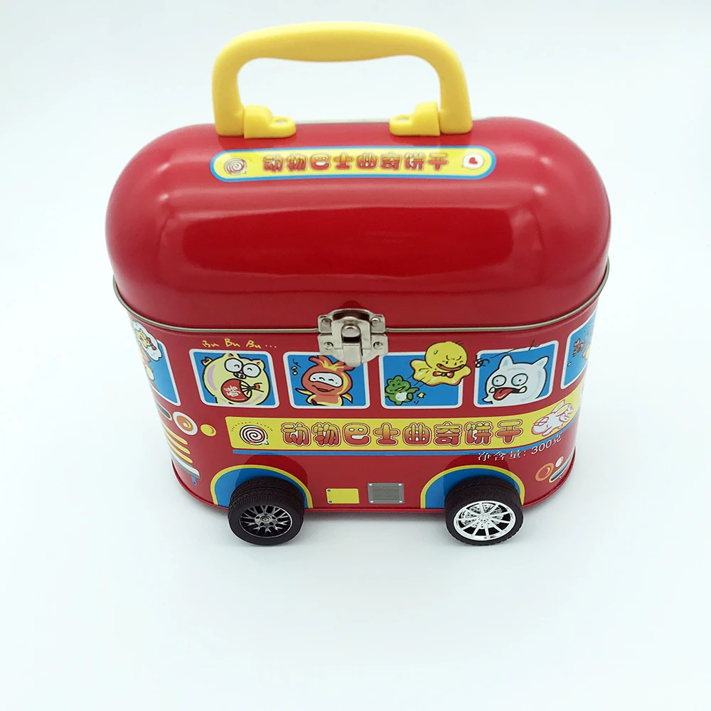 Car Shaped Container Cream Biscuit Tin Box Packaging - Buy Decorative ...
