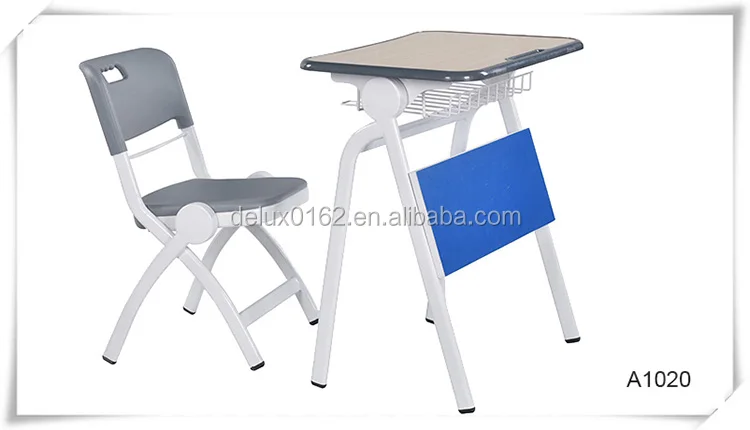 Newest Design Folding Top School Desk And Chair - Buy School Desk And ...