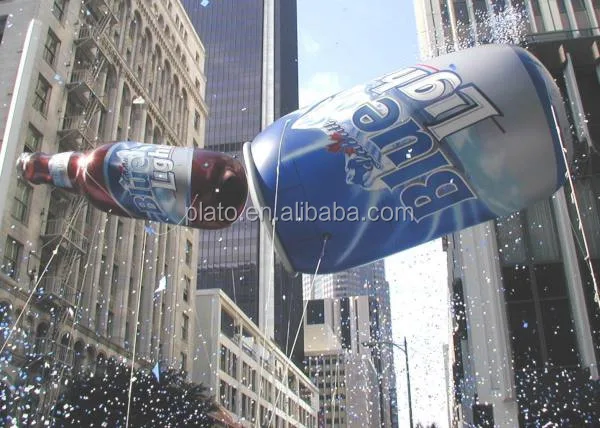 Outdoor Inflatable Flying Beer Can Inflatable Helium Beer Bottle For ...