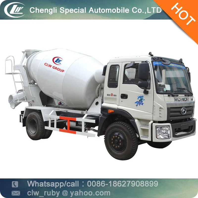 6m3 Autogyration Drum Cement Mixer 6cbm Dongfeng Concrete Transit Mixer ...