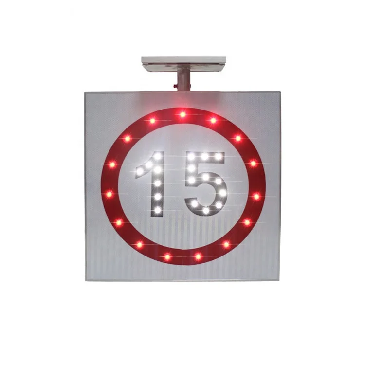 Speed Limit Sign Road Safety Solar Led Traffic Sign - Buy Led Traffic ...