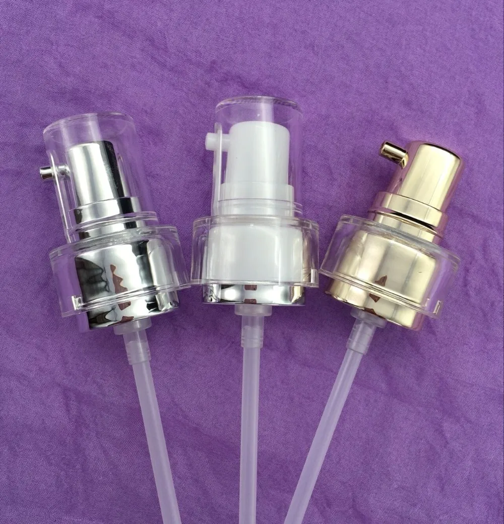 24/410 Cosmetic Pump Shiny Gold Uv Plating Cream Treatment Pump For ...