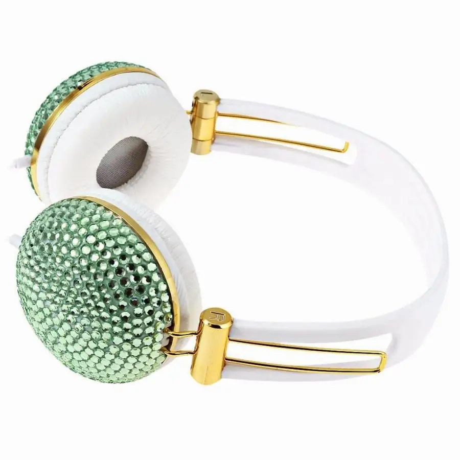 Fashion Bling Diamond Headphones Anti-noise Music Earphone With ...