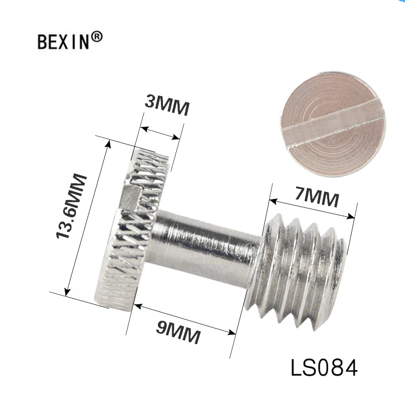 3/8'' Precision Knurled Thread Head Long Dslr Camera Screw Tripod ...
