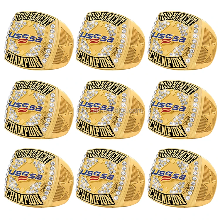 Ussa Baseball Custom Championship Rings - Buy Championship Rings ...