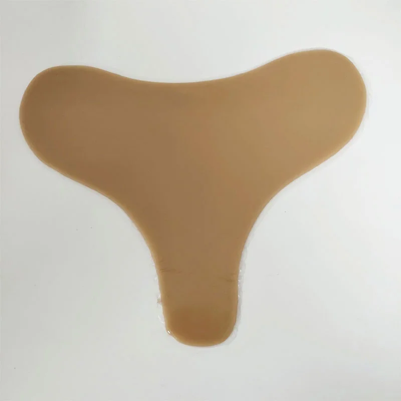 Reusable Medical Grate Silicone Brown Chest Patch Anti-wrinkle Pad To ...