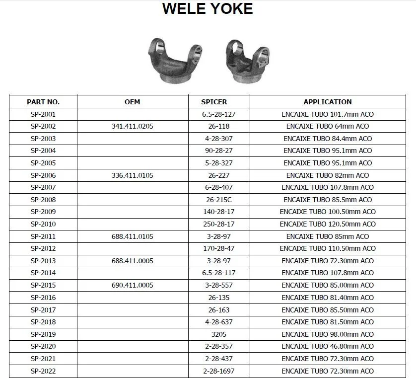 Spicer 2-4-2449 Auto Transmission Forging Weld Yoke - Buy Forging Weld ...