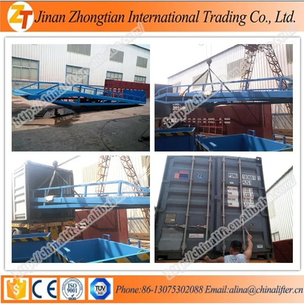 Hydraulic Container Warehouse Loading Ramp Lift Cattle Loading Ramp For ...