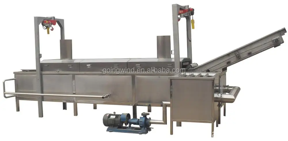 Automatic Conveyor Fryer Machine Conveyor Belt Frying Machine Auto Fry ...