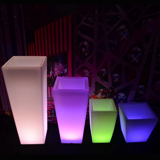 Big Illuminated Led Planter Led Big Pots Decorative Led Flower Pot ...