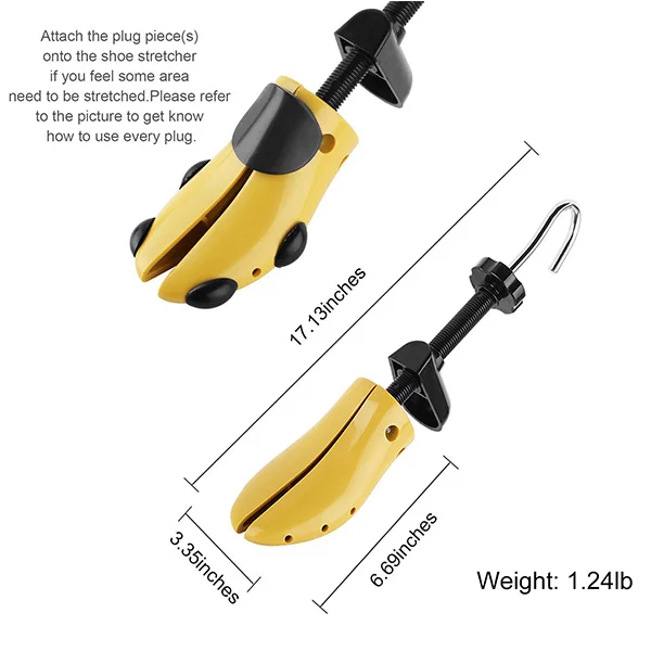 Pair Of Professional 2-way Premium Shoe Stretcher Tough Plastic Shoe ...