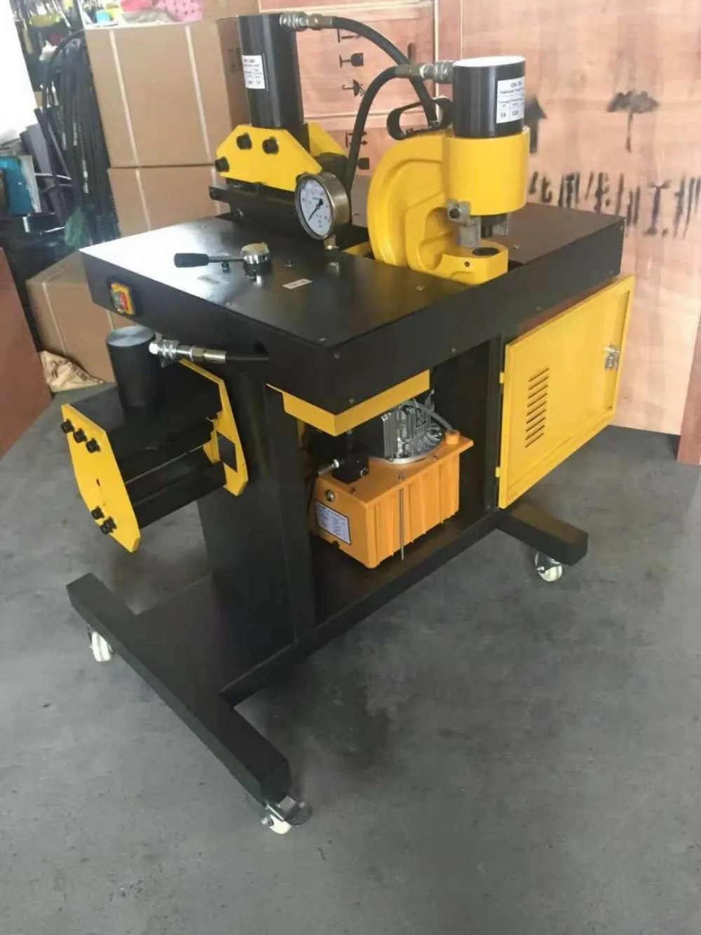 Hydraulic Busbar Cutting Punching Bending Machine With Electric Pump ...