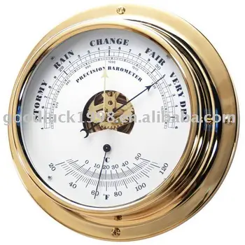 Nautical Barometer & Thermometer - Buy Marine Barometer,Brass Barometer ...