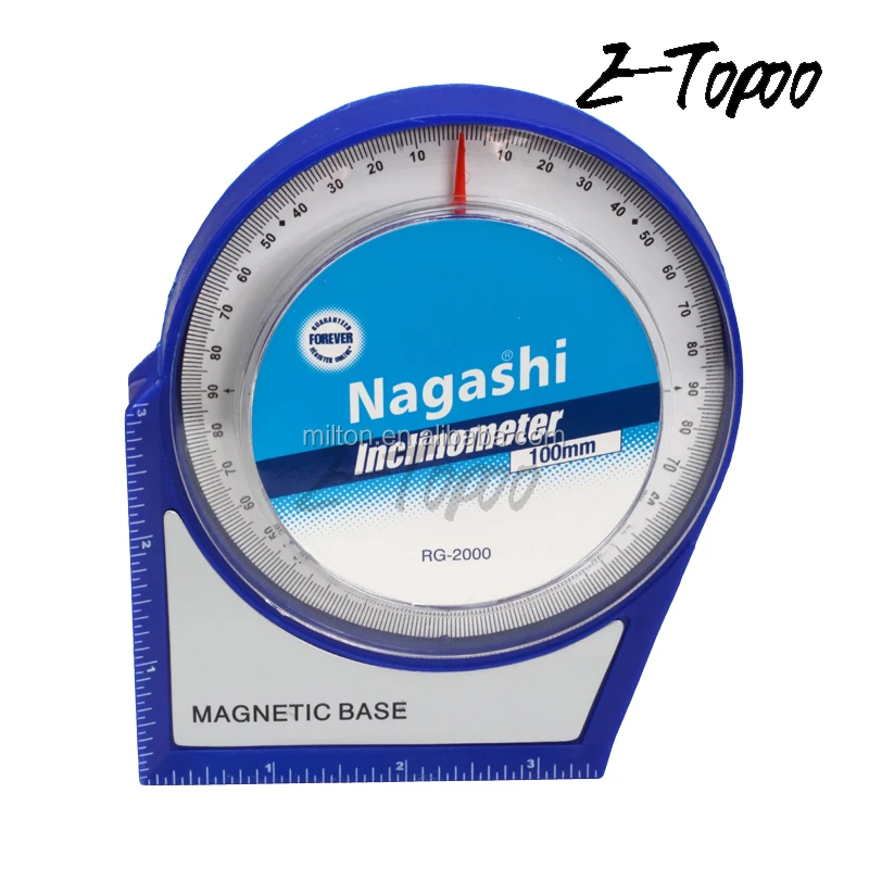 100mm Inclinometer With Magnetic Base Measure Level Angle Slope Finder ...