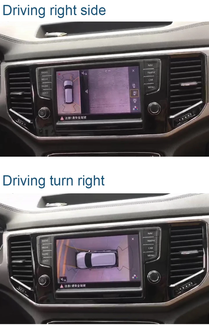 360 Degree Left Right Front Rear Hd Camera All Around View Monitor ...