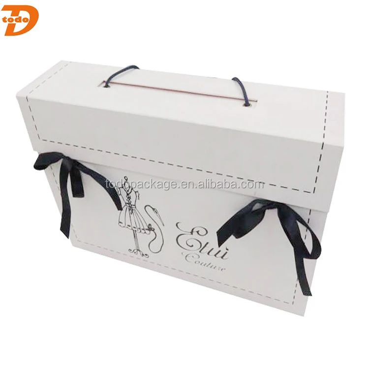 Elegant Paper Dress Packaging Box - Recyclable & Customizable