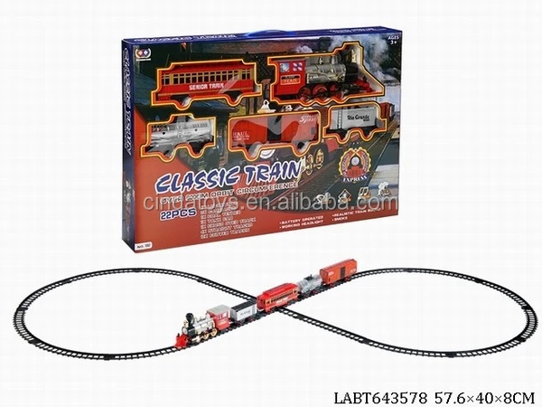 Funny Remote Control Toy Train Belt Tank,Music Classic Tracks Set Kids ...
