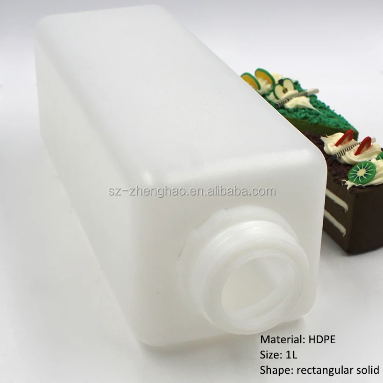 1 Liter HDPE Square Bottle for Chemicals - ISO9001 Certified